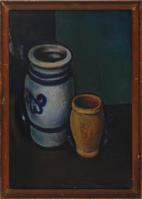 Thorvald Hagedorn-Olsen | Still life with pots (1989) | MutualArt