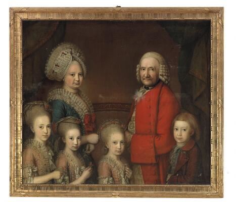 Peter Wichmann | Portrait of a noble family (Circa 1770) | MutualArt