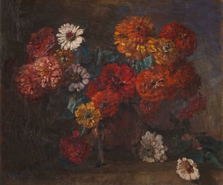 Frans Oerder | Zinnias in a Vase | MutualArt