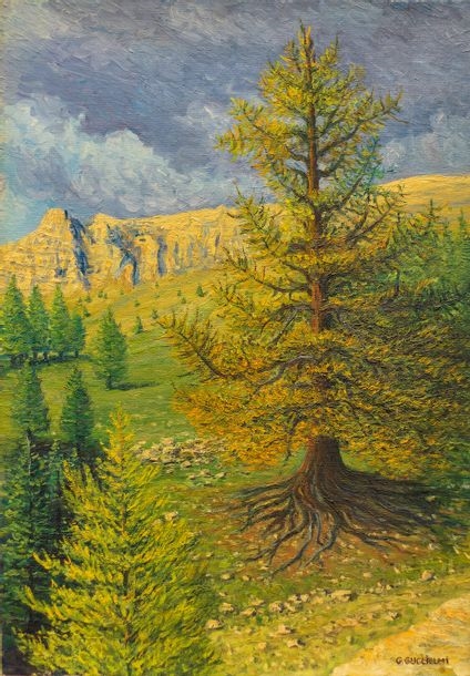 Gérard Guglielmi | The old larch tree in Provence | MutualArt