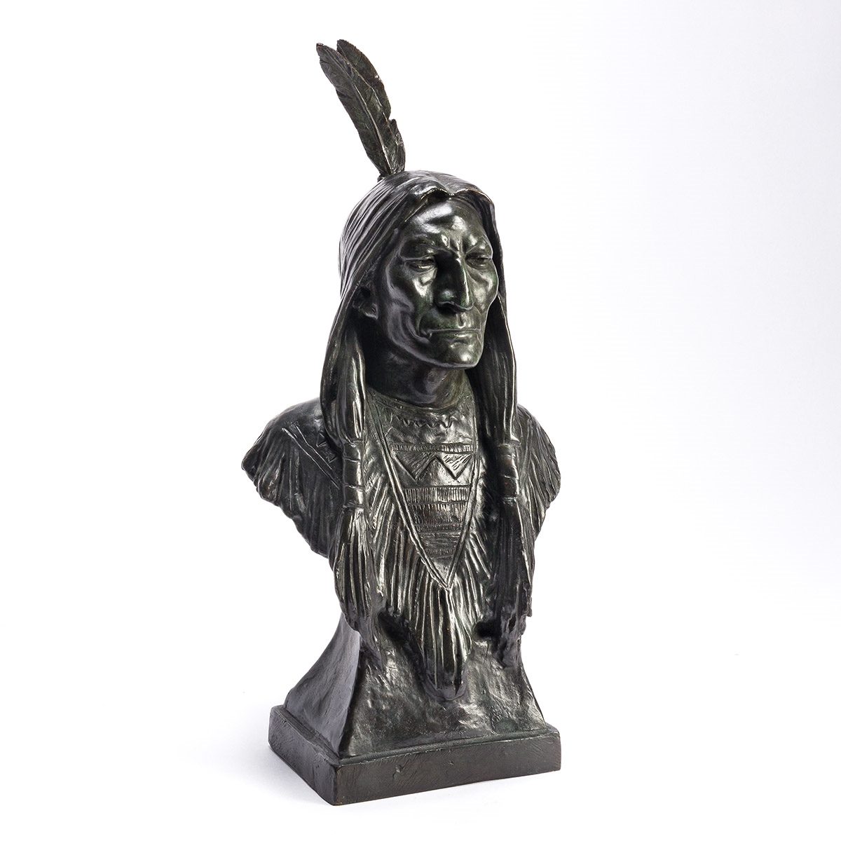 Max Bachmann | Bust of an American Indian (Circa 1905) | MutualArt
