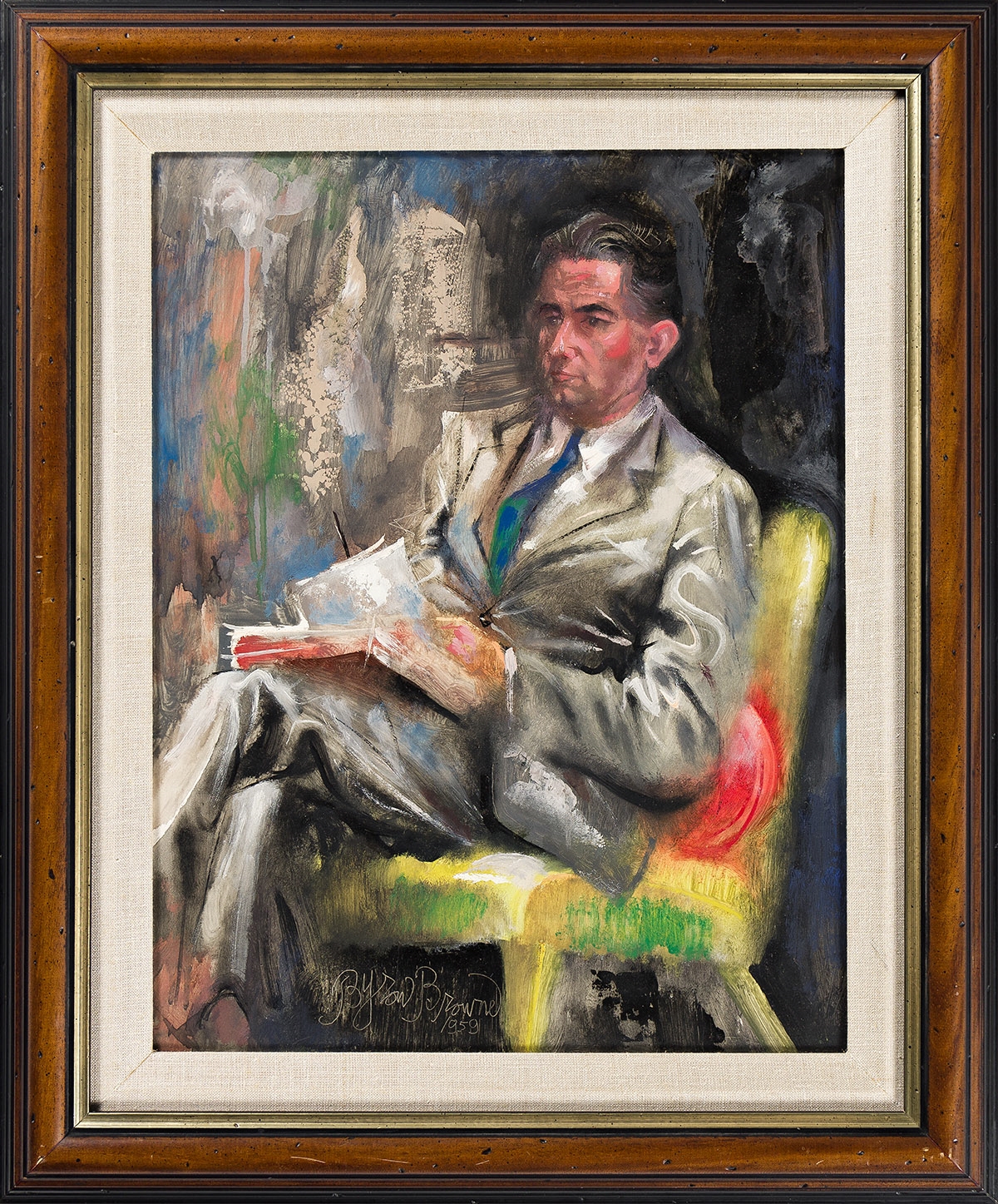 Byron Browne | Portrait of Marquis Philias de Lalanne de Morlanne-Souye ...