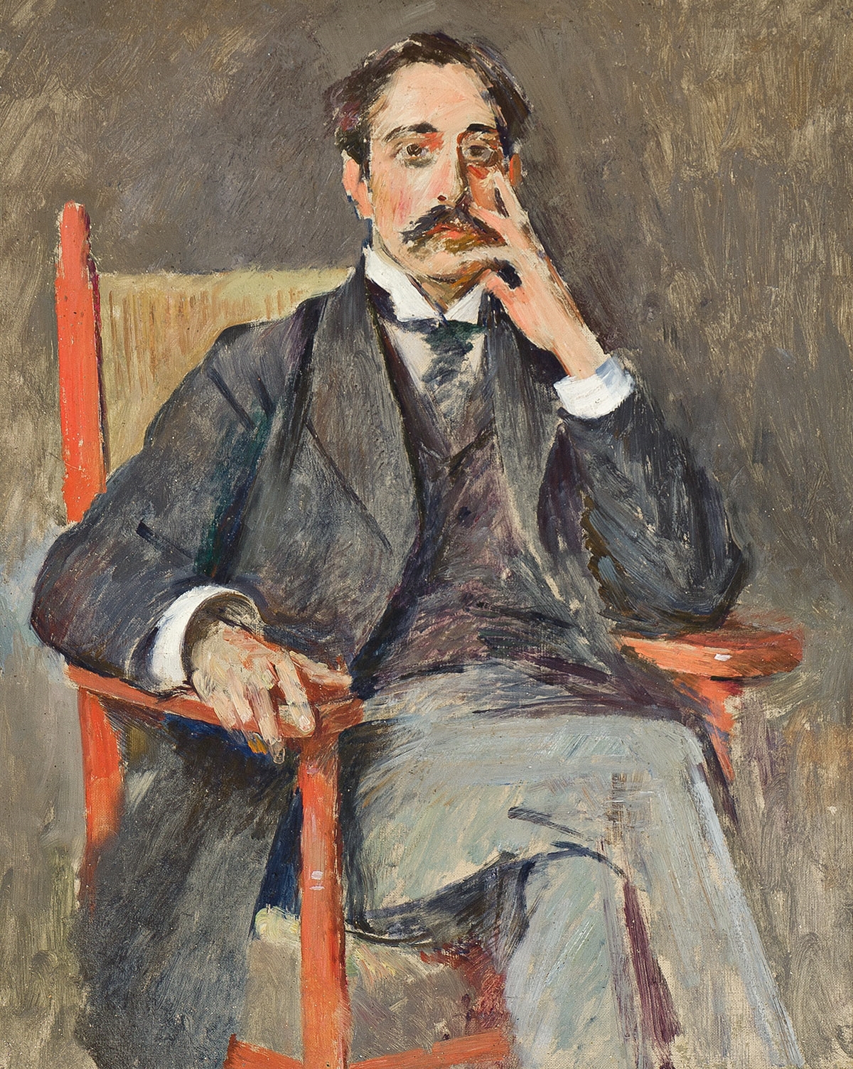 Theodore Robinson | Portrait of Daniel Burleigh Parkhurst (Circa 1895 ...