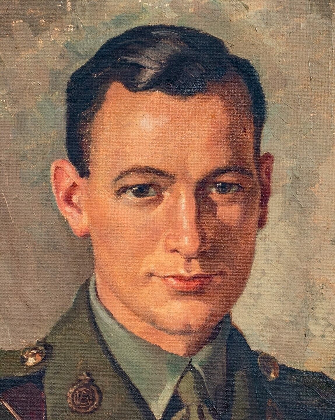 Joyce Platt | PORTRAIT OF MAJOR GORDON WALLACE OIL PAINTING (20th ...