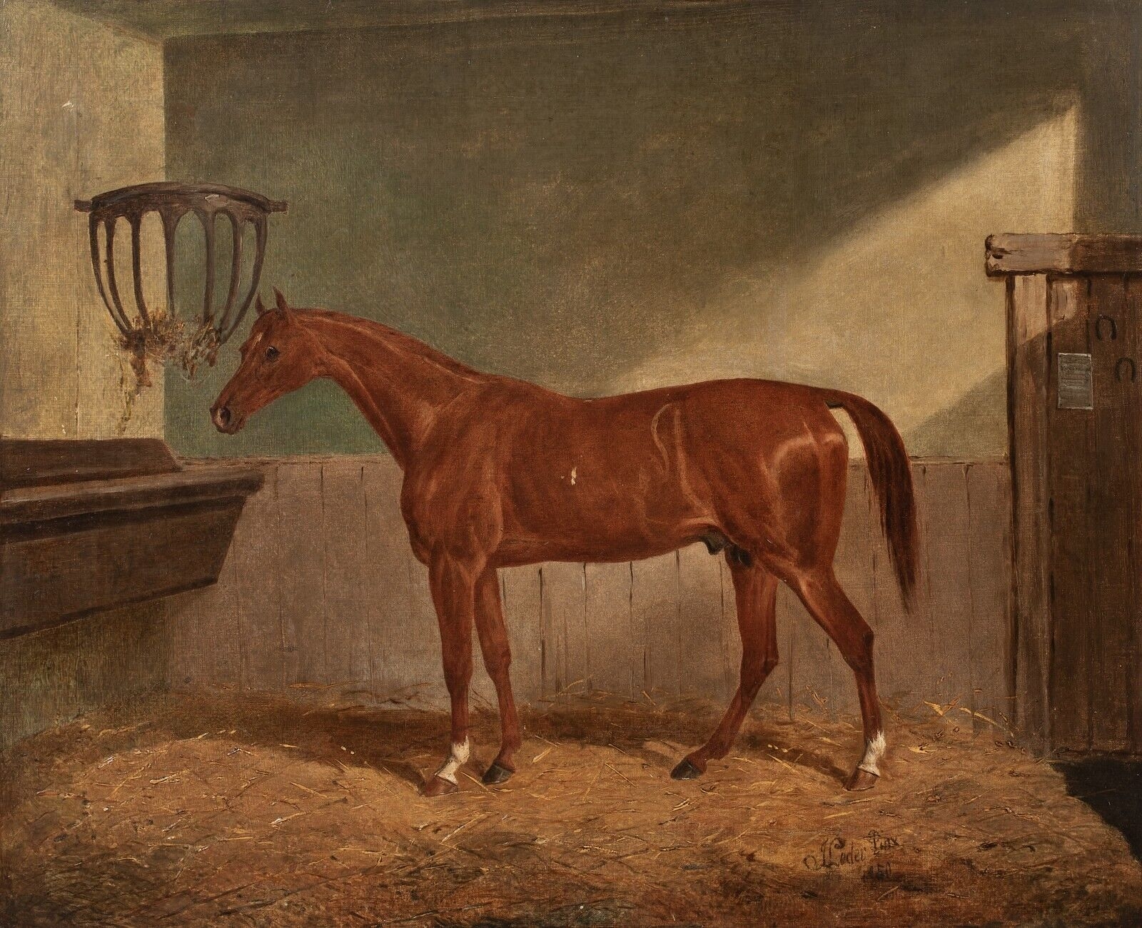 James Loder | PORTRAIT OF CHESTNUT HORSE OIL PAINTING (19th Century ...