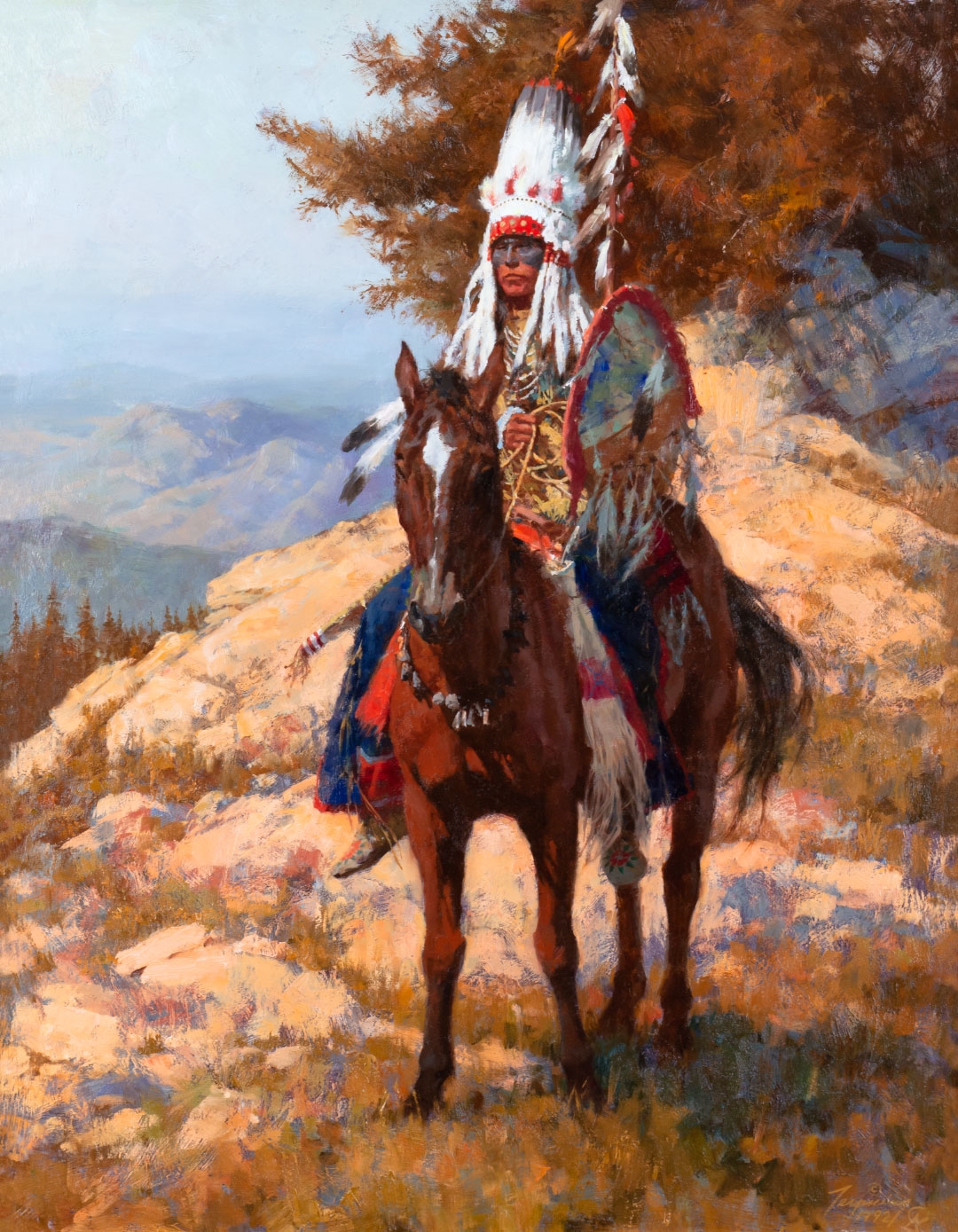 Howard Terpning | Apache Band (1976) | MutualArt