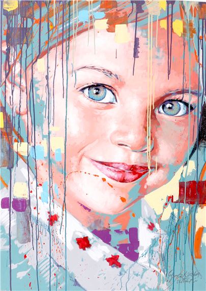 Wakaba Mutheki | PORTRAIT OF A YOUNG GIRL SMILING | MutualArt