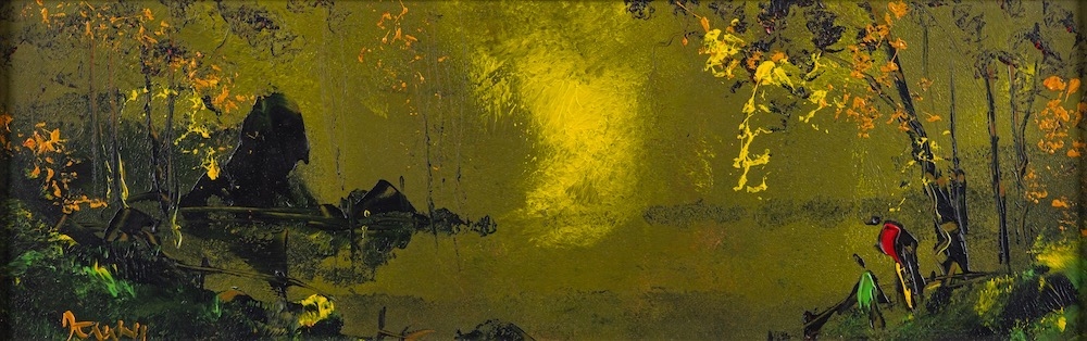 George Richard Deakins | A jungle lagoon scene, possibly Ceylon | MutualArt