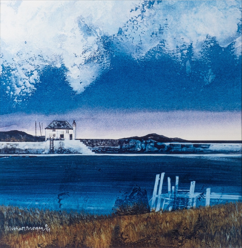 Michael Morgan | Landscape with Houses | MutualArt