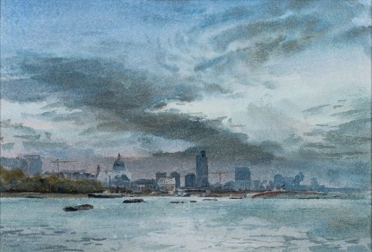 Roy Hammond | St Pauls and Blackfriars from King's Reach | MutualArt