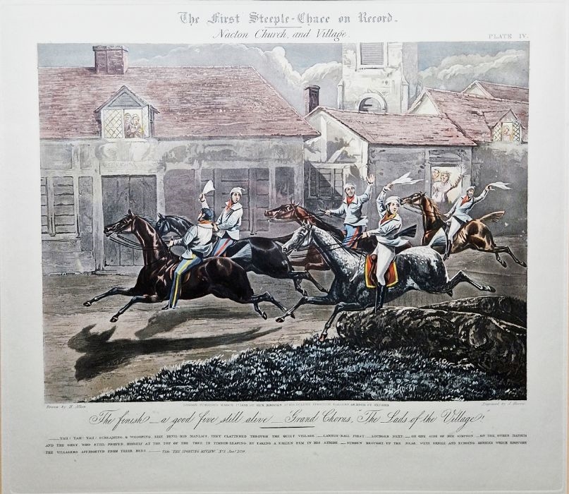 Henry Thomas Alken | The First Steeple-Chase on Record, IPSWICH, the ...