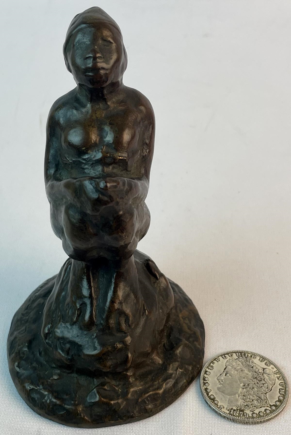Edwin Willard Deming | African Woman Sitting Statue (1911) | MutualArt