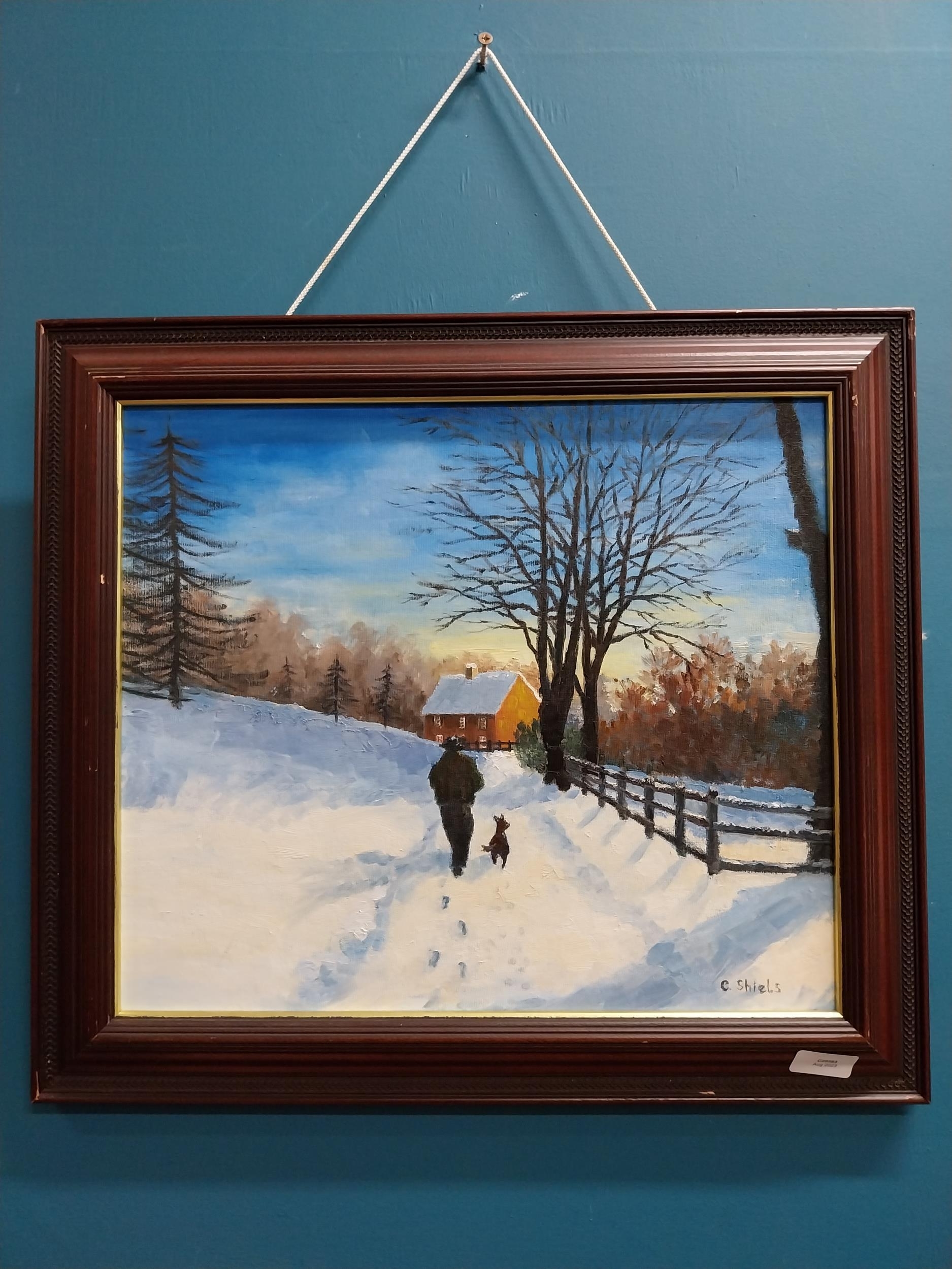 Charles Shiels | Walk in the Snow | MutualArt