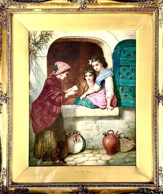 Augustus Jules Bouvier | The Pet Linnet; Dressing Dolly (1870) | MutualArt