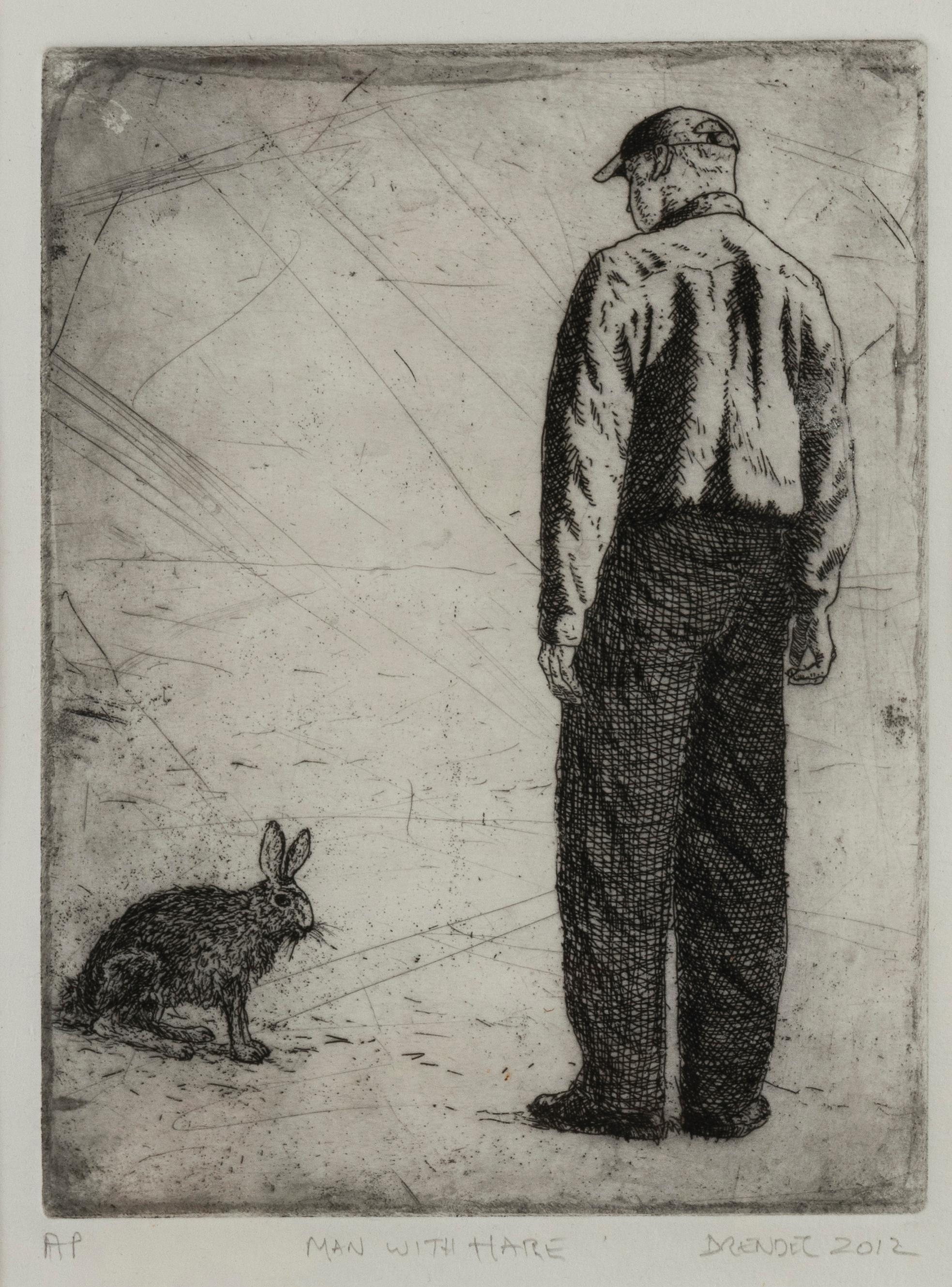 Graeme Drendel | Man With Hare (2012) | MutualArt