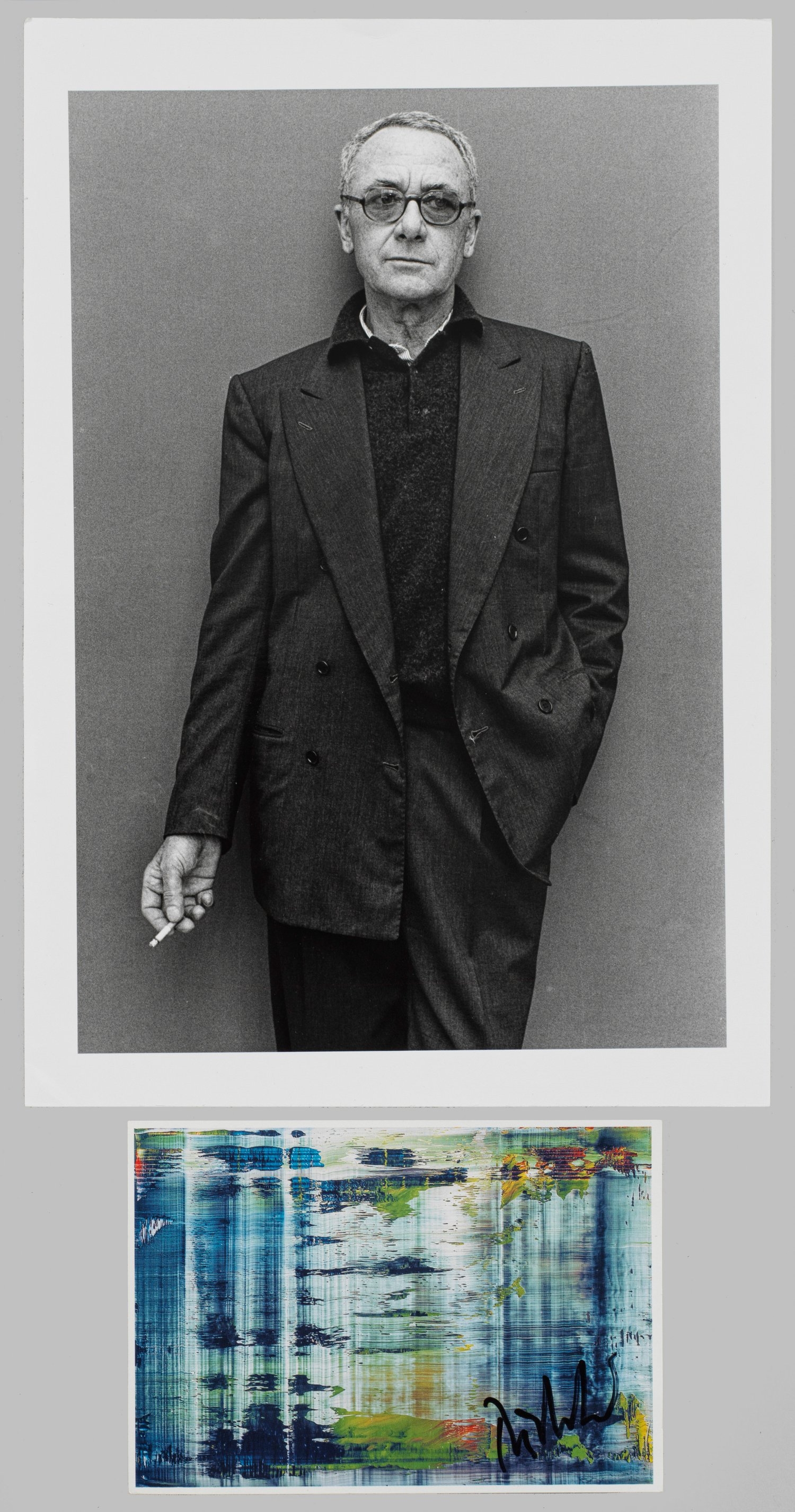 Dieter Schwerdtle | Schwarzweiß-Fotografie mit Porträt Richters und von Richter | MutualArt