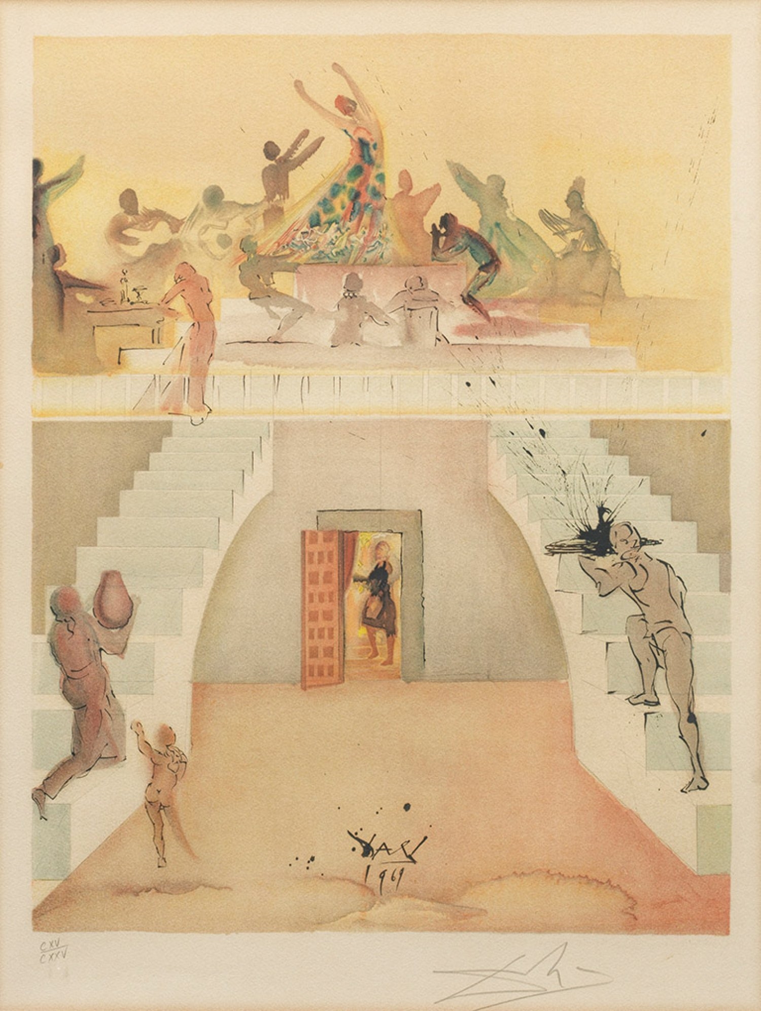 Salvador Dalí | The Triumph of the Toreador/Lillas Pastia's Tavern ...