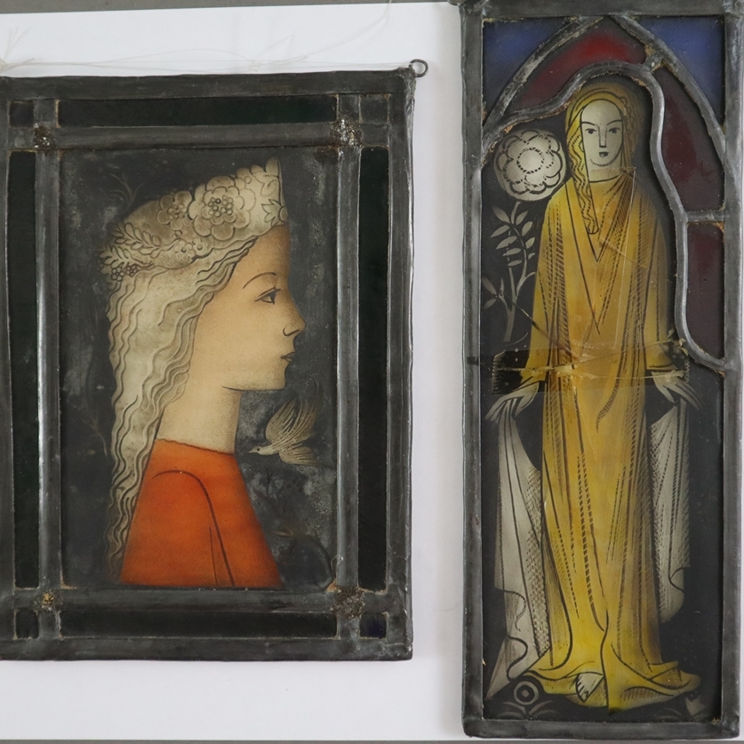 Georg Karl Rohde | Frauenprofil mit Blumenkranz | MutualArt