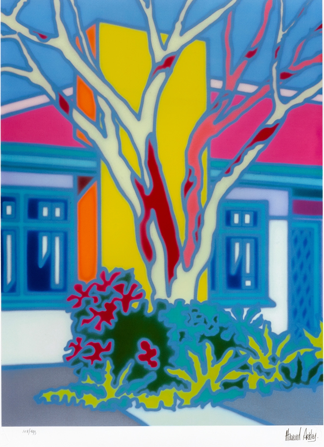 Howard Arkley | House with Native Tree (1996) | MutualArt
