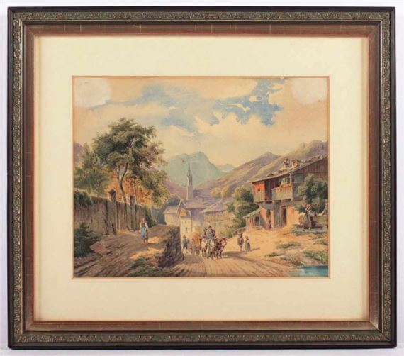 Lorenzo Quaglio II | Kleinstadt in den Alpen | MutualArt