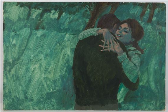 Ben Wohlberg | a couple embracing in a landscape | MutualArt