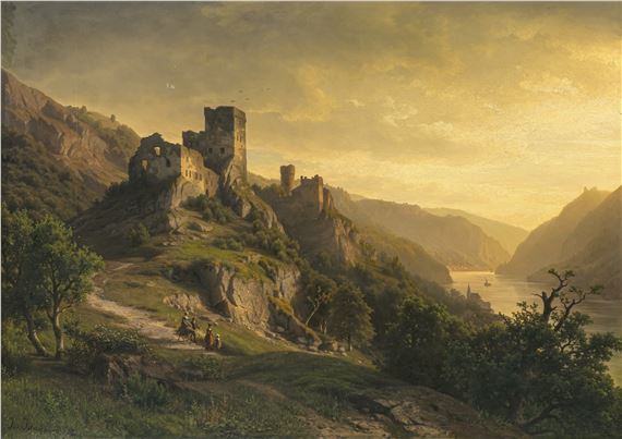 Joseph Jansen | Alpine View (1872) | MutualArt