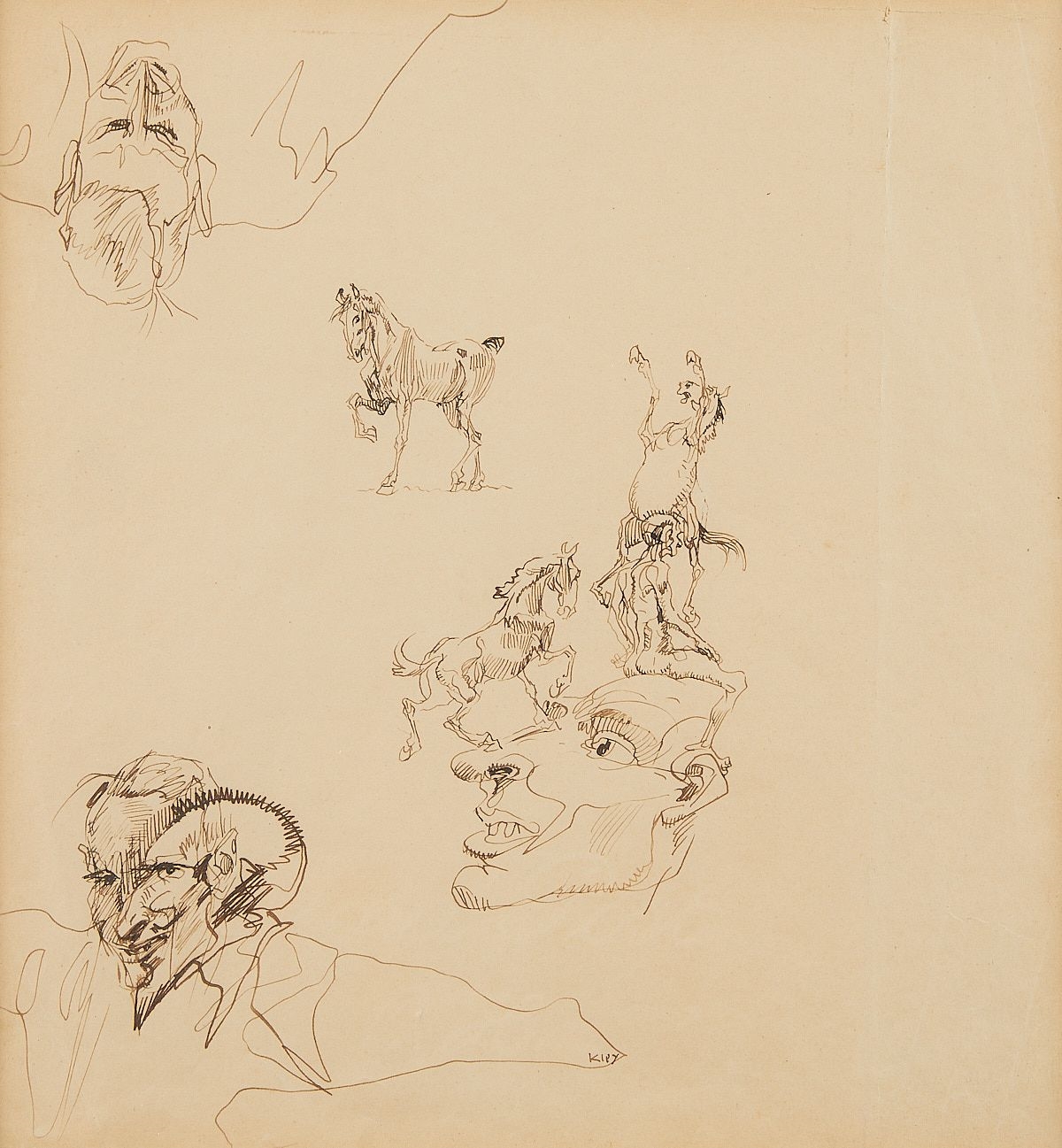 Heinrich Kley | Satyrs and Centaurs | MutualArt