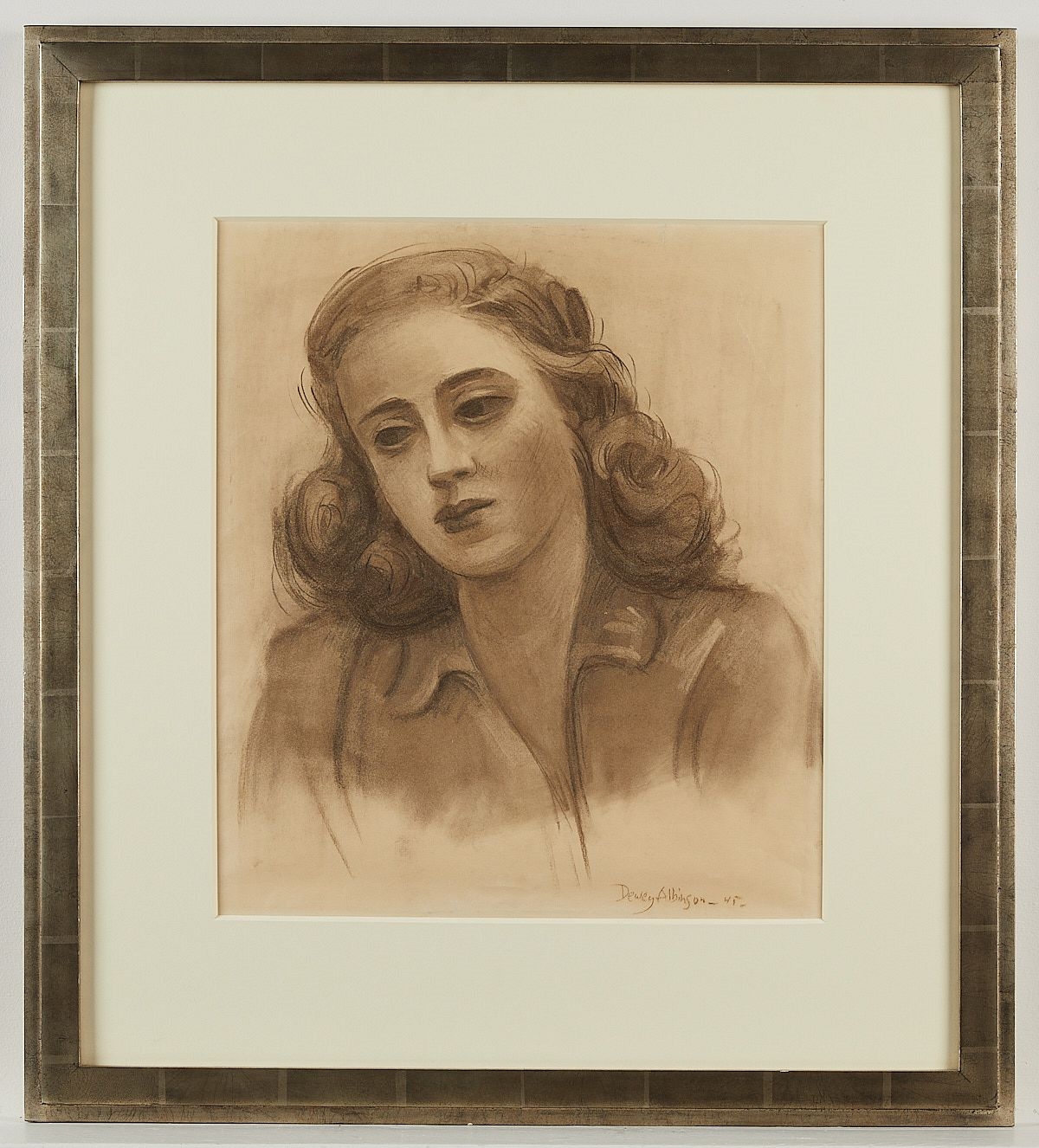 E. Dewey Albinson | Portrait of a Woman (1945) | MutualArt