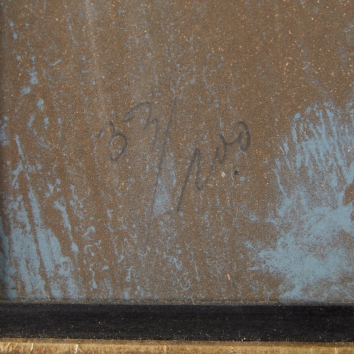 Hans Erni | A crouched figure reaching outwards | MutualArt