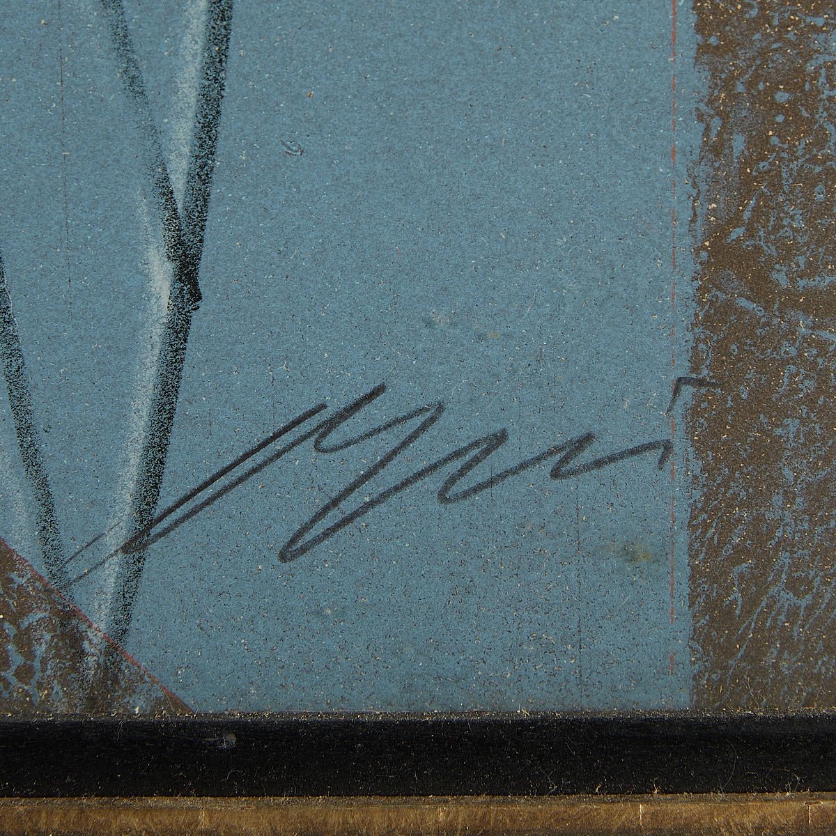 Hans Erni | A crouched figure reaching outwards | MutualArt