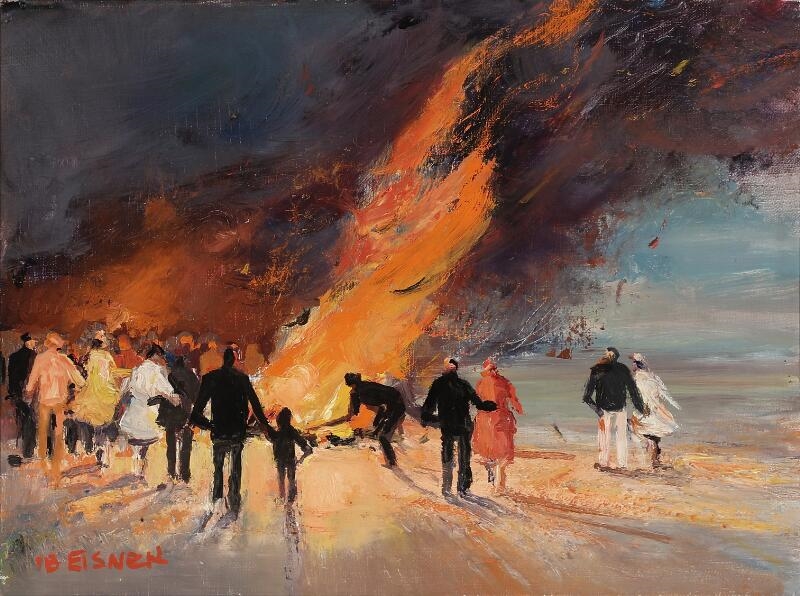 Ib Eisner | Baal paa stranden | MutualArt