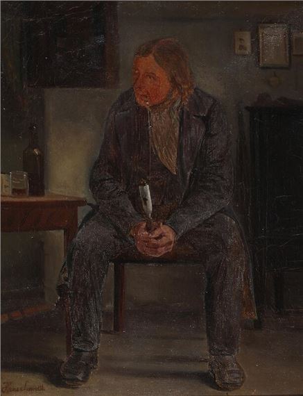 Hans Ludvig Smidth | Portrait of a smoking man | MutualArt
