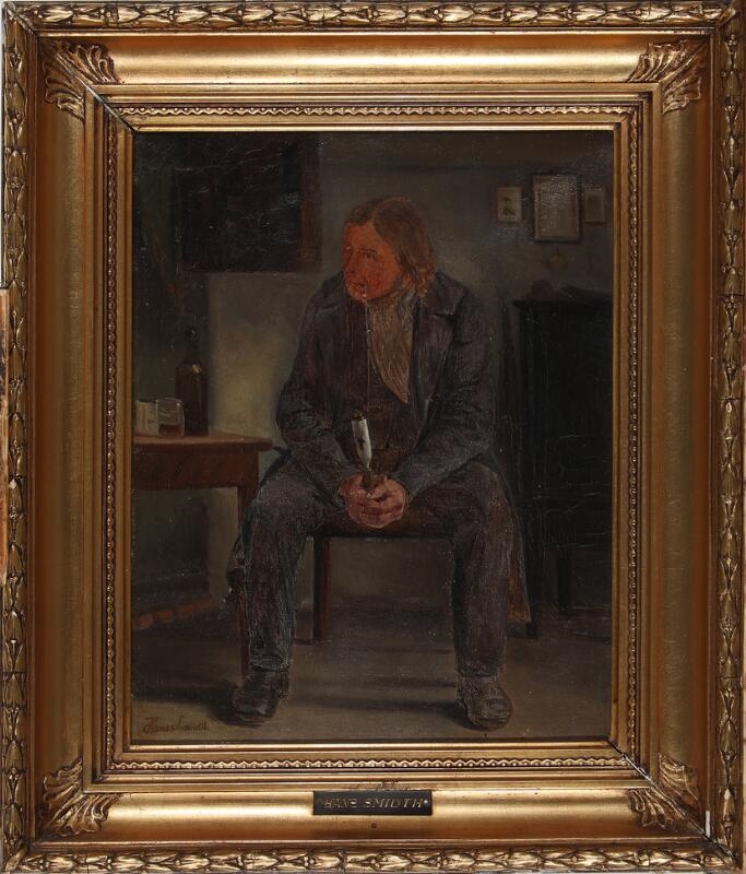 Hans Ludvig Smidth | Portrait of a smoking man | MutualArt