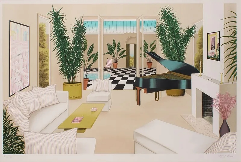 Fanch Ledan | INTERIOR WITH PIANO | MutualArt