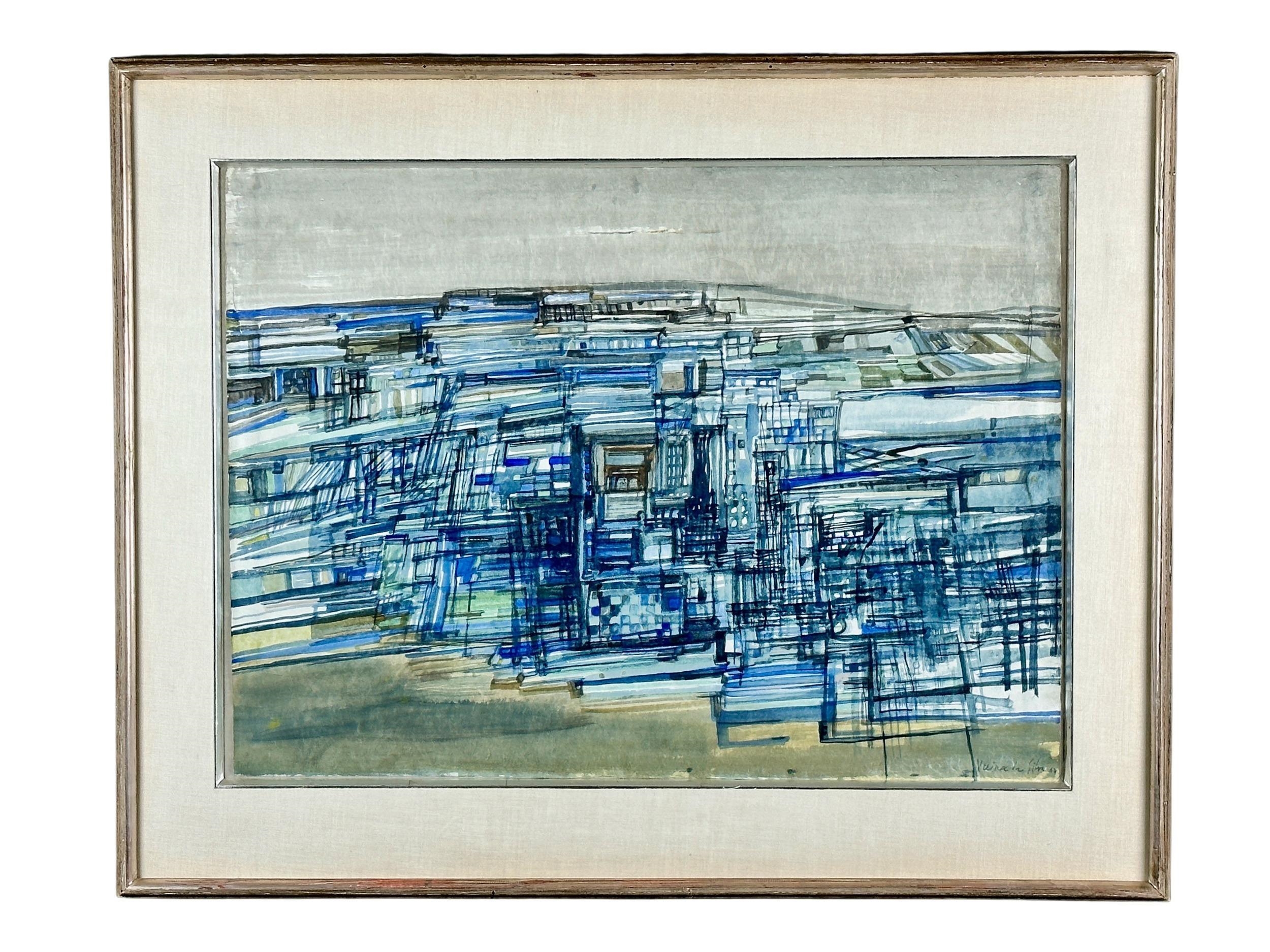 Maria Helena Vieira da Silva | Le courant (1961 - 1962) | MutualArt