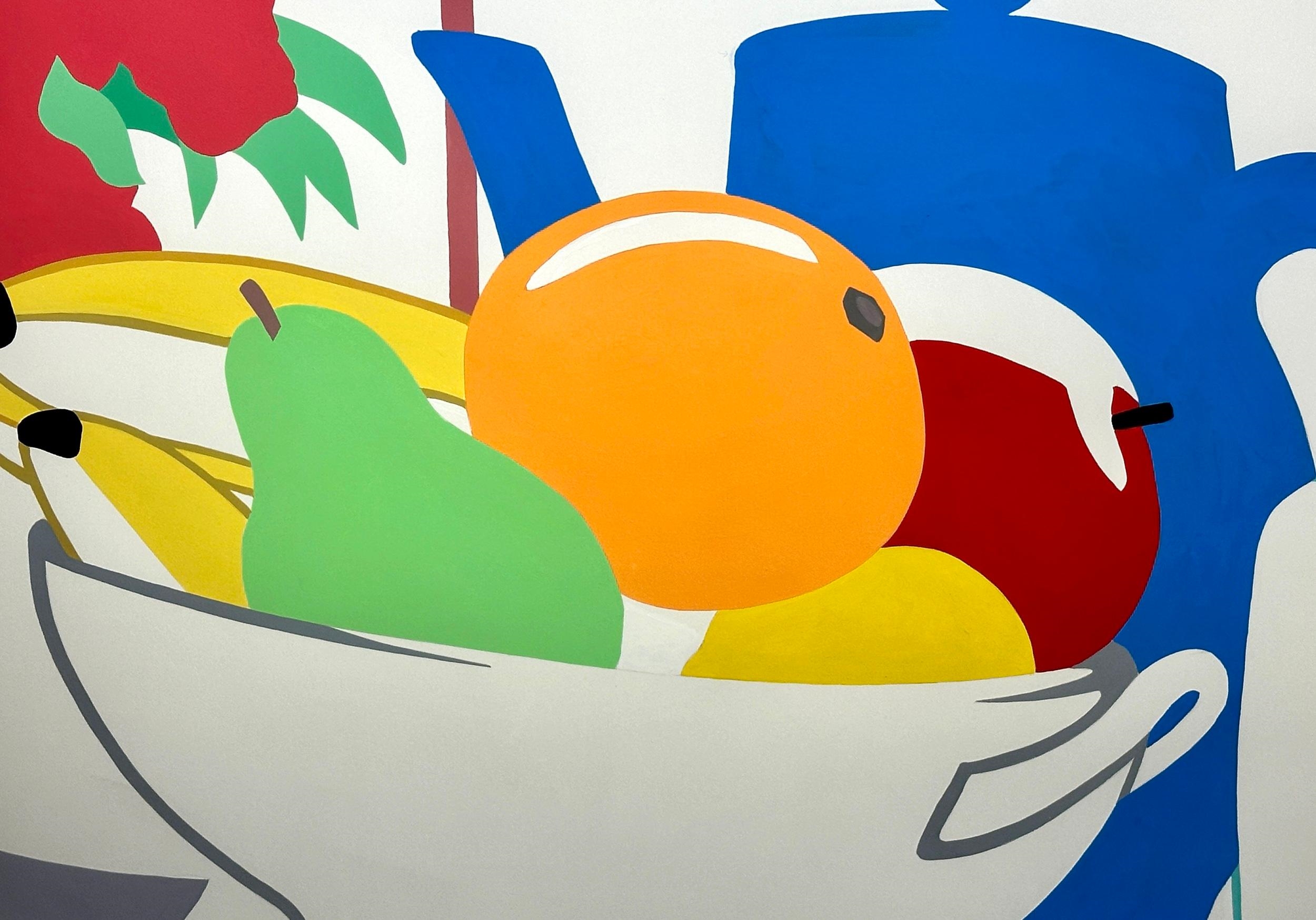 Tom Wesselmann | Still Life With Lillies, Fruit & Photo (1986) | MutualArt