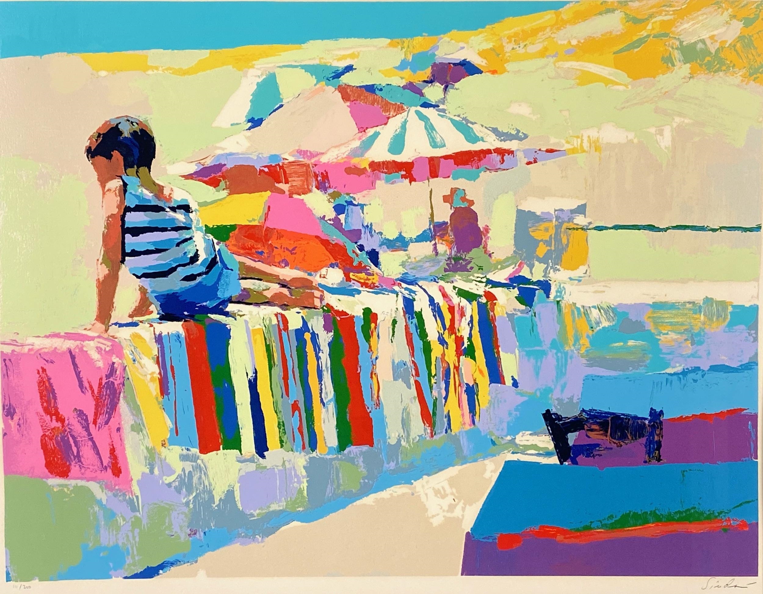 Nicola Simbari | Boy on a Beach Towel (1977) | MutualArt