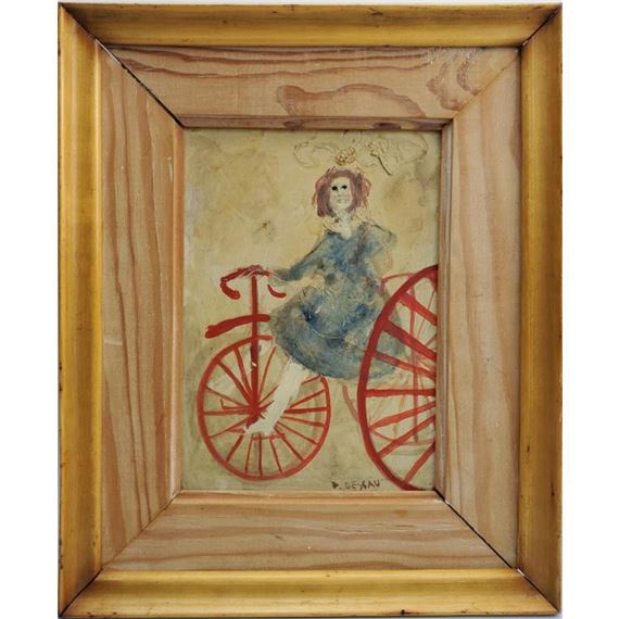 Paul Lucien Dessau | Girl on Red Tricycle. | MutualArt