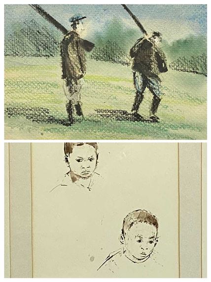 Thomas Cooper‏ Moore | THOMAS COOPER MOORE Attributed to - pastel and ...