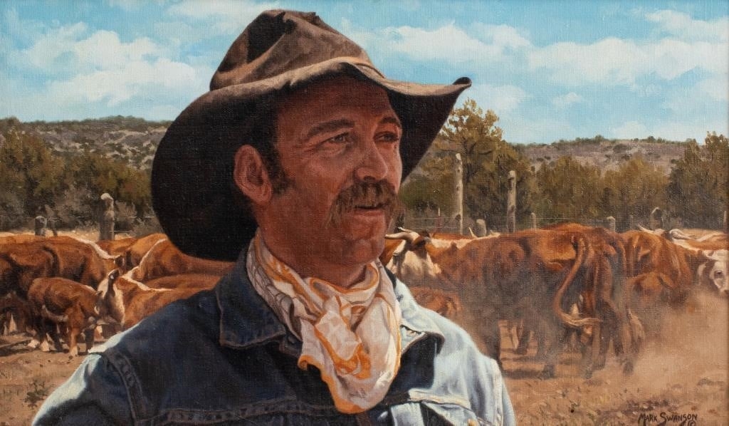 Mark Swanson | A Cattleman (1986) | MutualArt