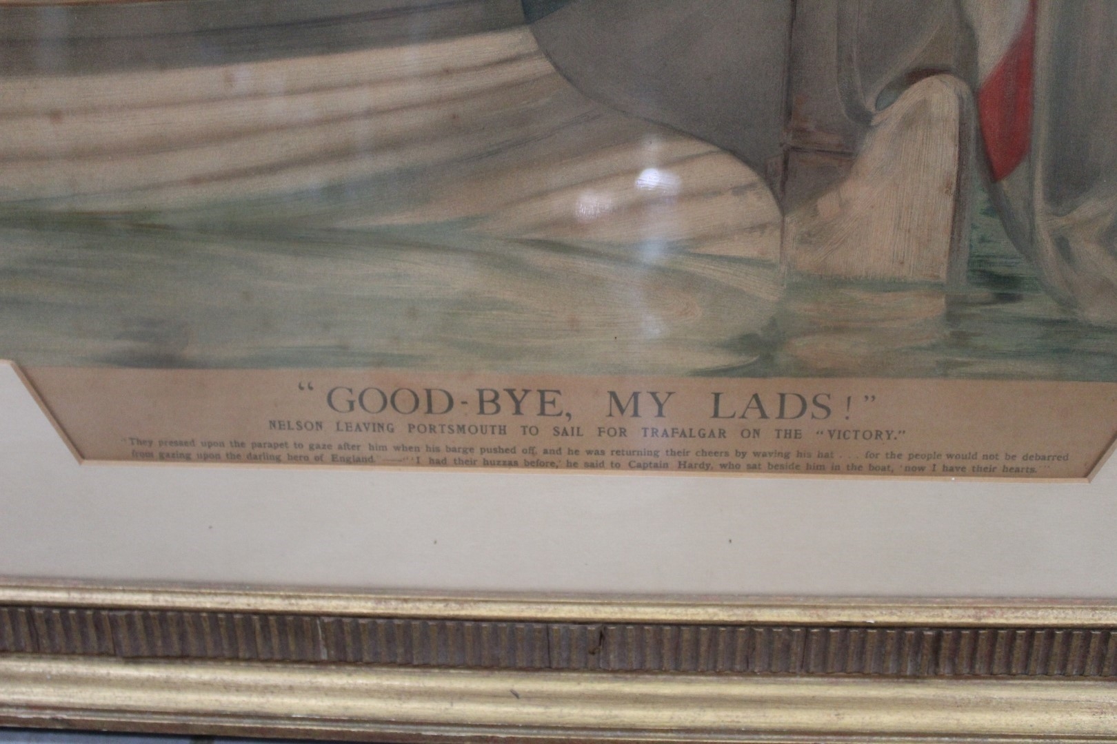 Fred Roe | Large Victorian print Fred Roe Good Bye My Lads, depicting ...