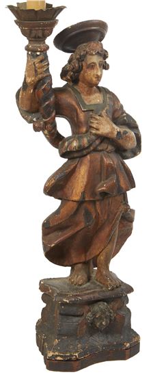 Italian School, 19th Century | Italian Carved and Polychrome Figure of ...