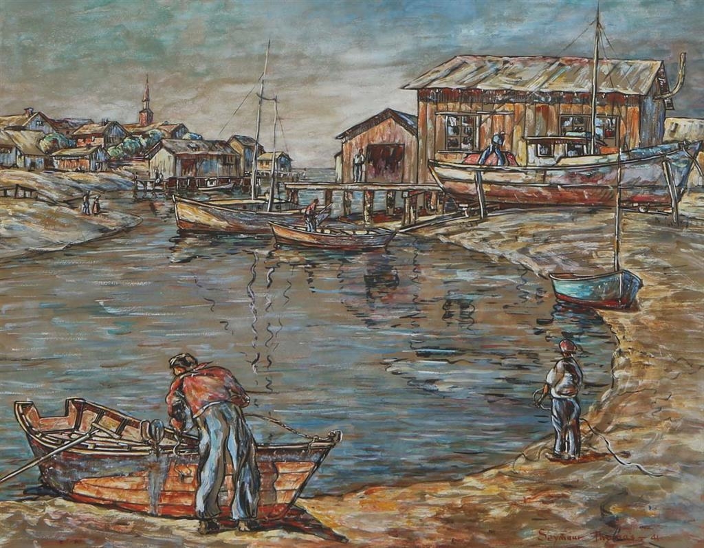 Stephen Thomas | Fishing Harbor, (1941) | MutualArt