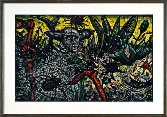 Peter Booth | SPIDER AND HEAD (1994) | MutualArt