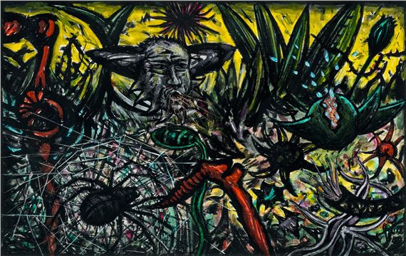 Peter Booth | SPIDER AND HEAD (1994) | MutualArt