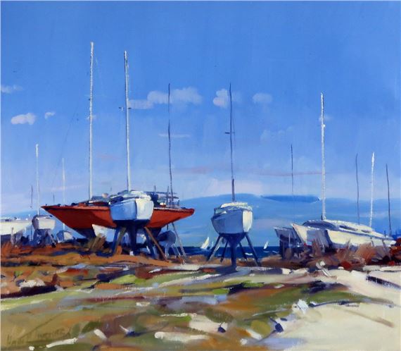 Helen M. Turner | THE BOATYARD LOCH RYAN , (1937) | MutualArt