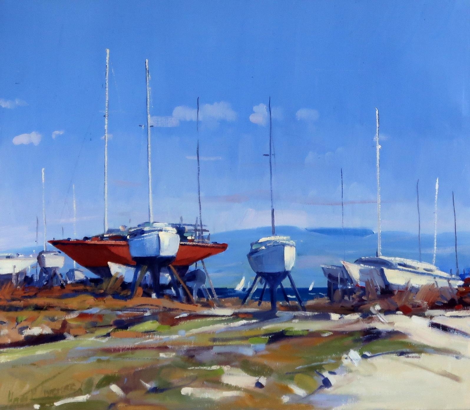Helen M. Turner | THE BOATYARD LOCH RYAN , (1937) | MutualArt