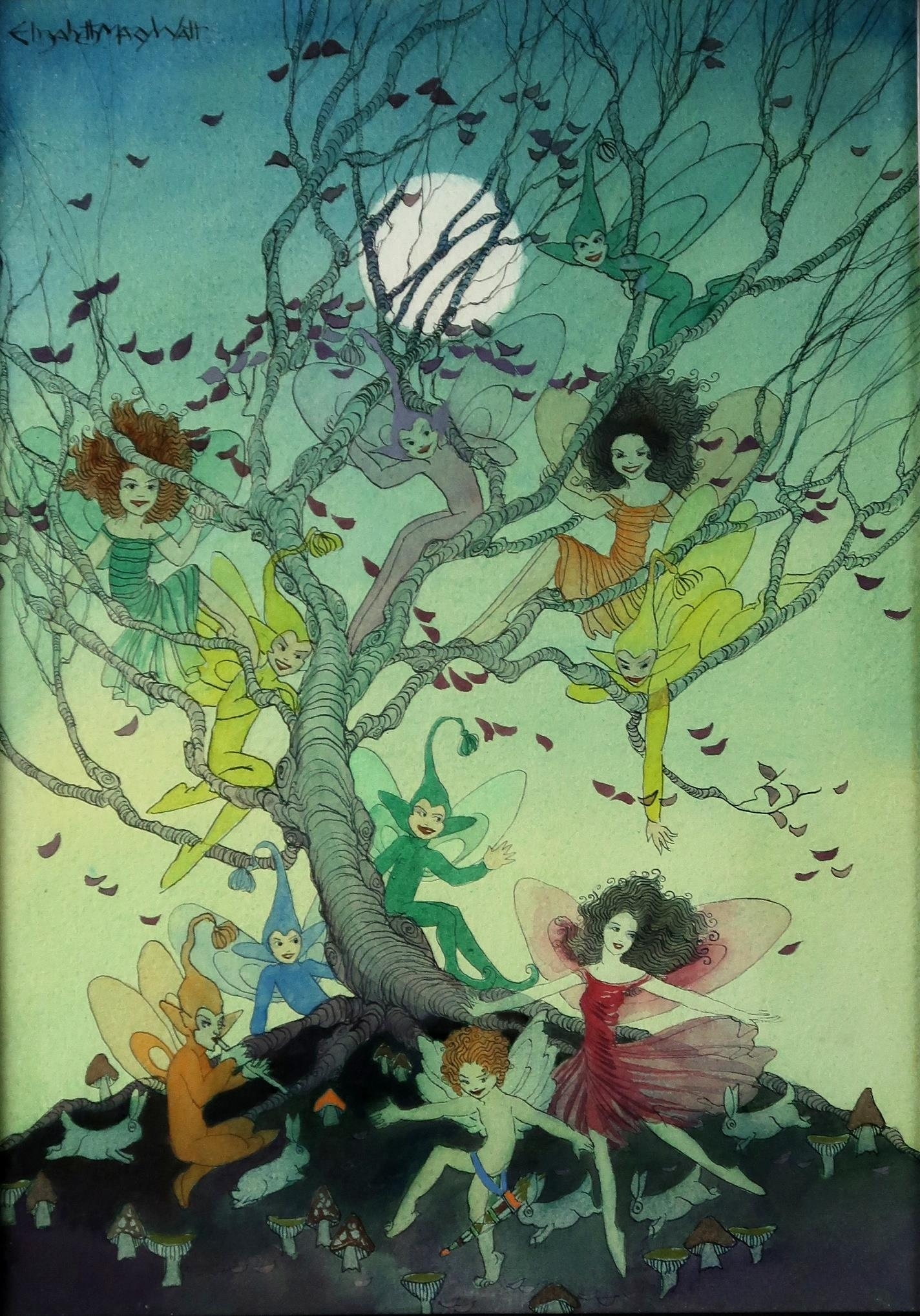Elizabeth Mary Watt | FAIRIES BY MOONLIGHT , | MutualArt