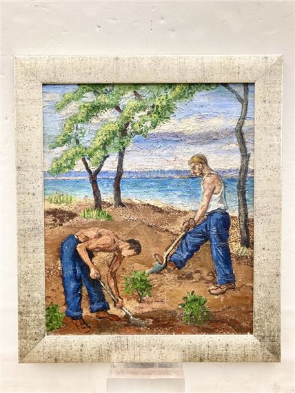 Stewart Wheeler | Men Planting | MutualArt