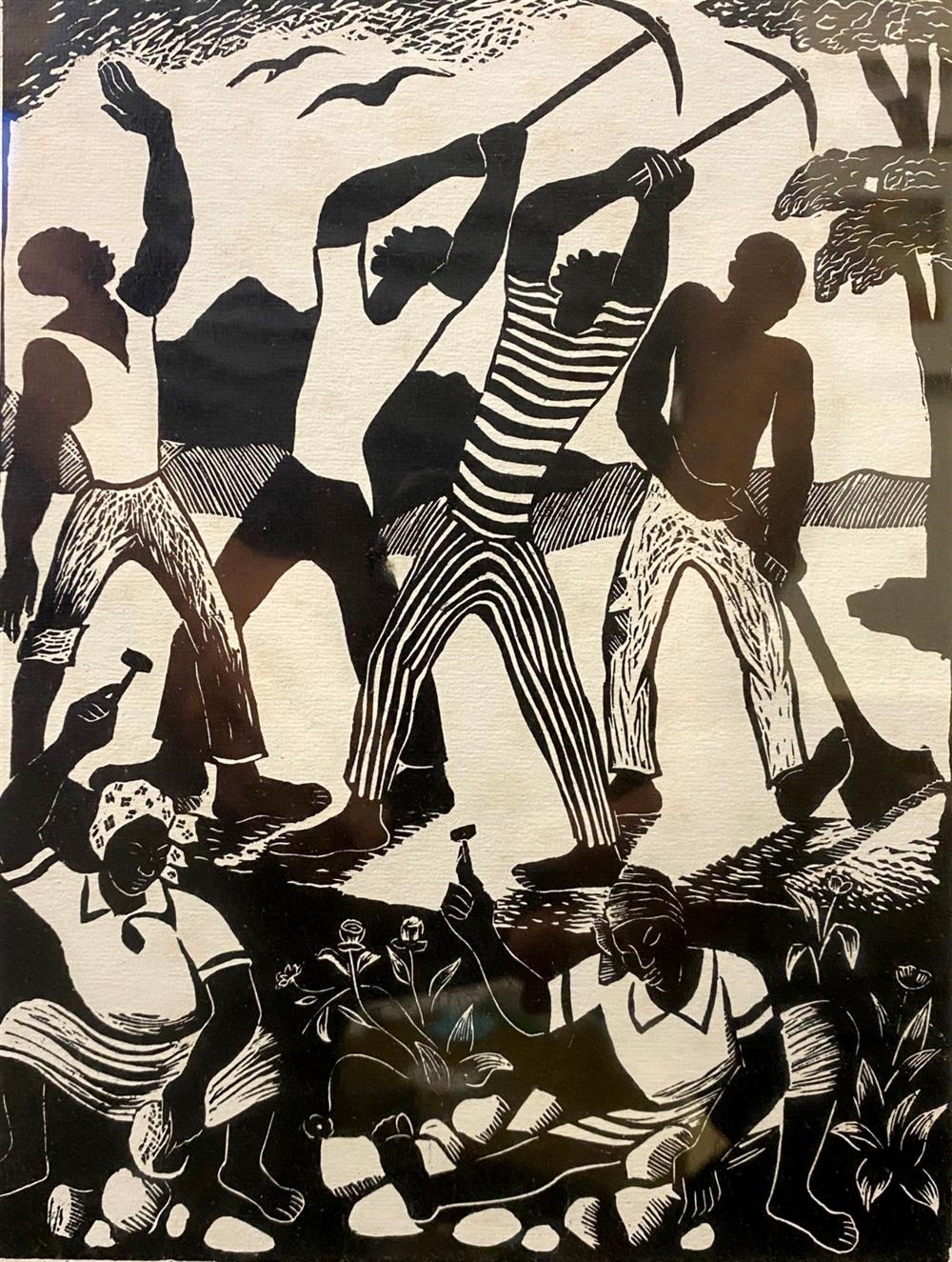 Albert Huie | ROAD MENDING, 1977 (1977) | MutualArt